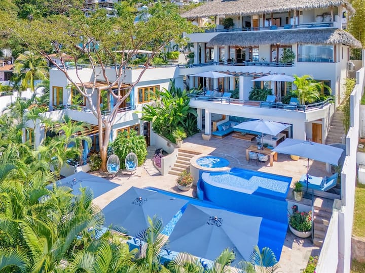 Luxury 5-7br Villa, Full Staff, Saltwater Pool! - Puerto Vallarta
