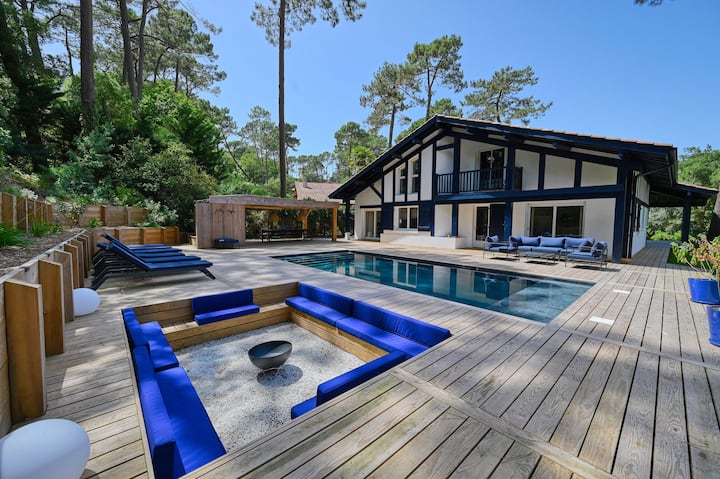 Villa Heure Bleue - 8 Personnes - Piscine Chauffée - Labenne