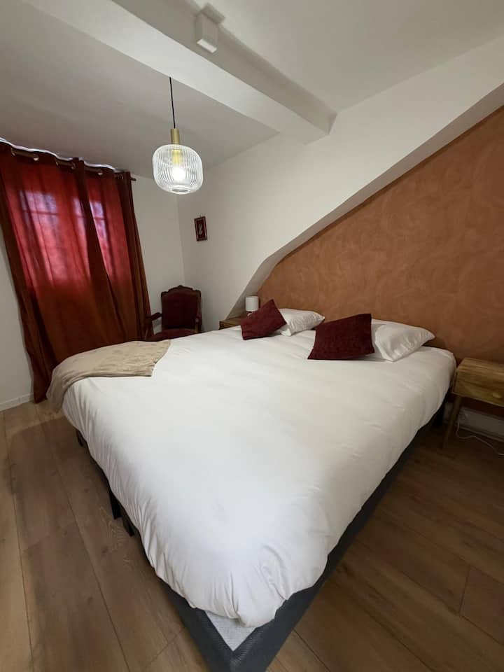 Cosy T2 Neuf. Centre Historique King Bed - Kintzheim