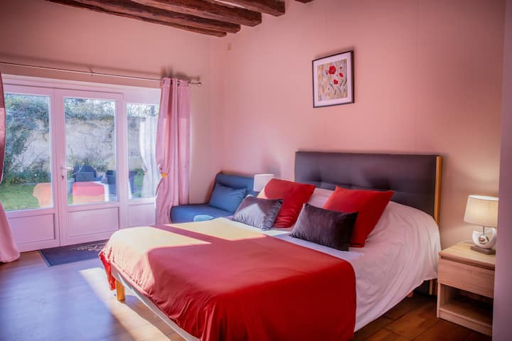 Chambre Coquelicot - Le Petit Puits - Cour-Cheverny