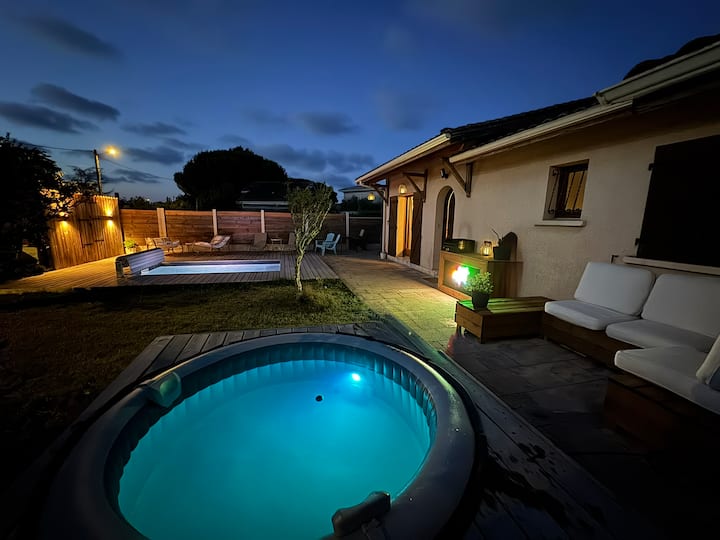 Maison Avec Piscine, Jacuzzi & Plage à Pied ! - Gujan-Mestras