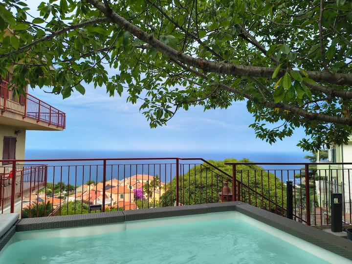 Le Tre Terrazze Sul Blu Vista Mare Piscina Garage - Noli