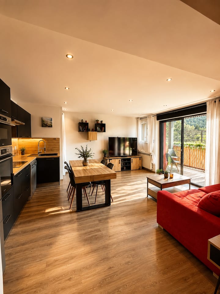 Appartement 3 Chambres, 8 Couchages, Terrasse - Arc 1800
