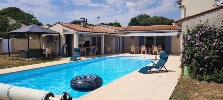 Villa Piscine + Spa 7 Personnes - Châtelaillon-Plage