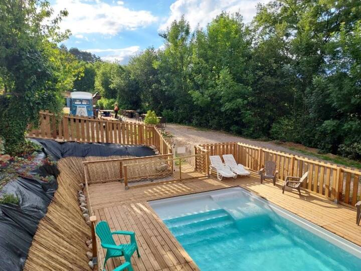Zecamping 2* Mobil Home 29m² Piscine - Vernet-les-Bains