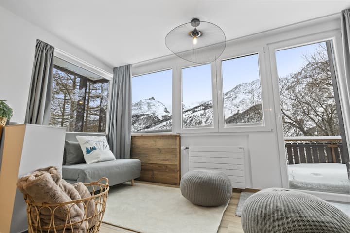 Appartement Cosy Avec Superbe Vue Et Sauna - Saas-Grund