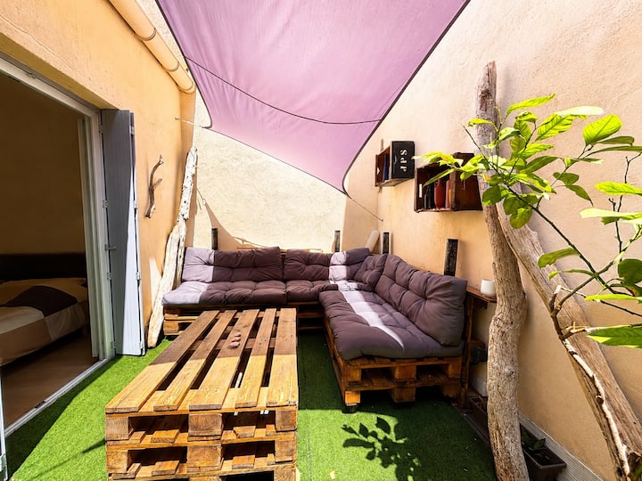 Superbe Appartement Flo, Climatisé, Terrasse - Saint-Laurent-de-la-Salanque