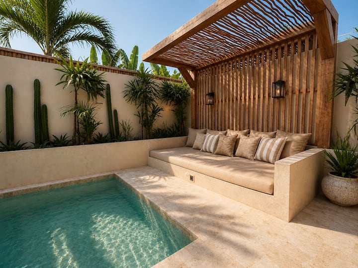 Luxury 1br Pool Villa, 3 Min To Beach+bambufitness - 인도네시아