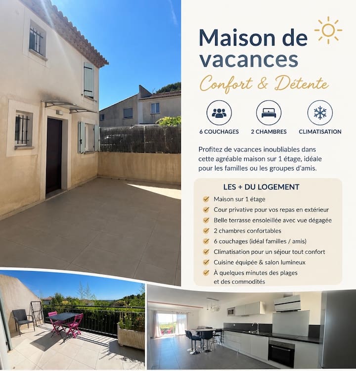 Charmante Maison 6 Pl. Lumineuse Tout Confort - Port-de-Bouc