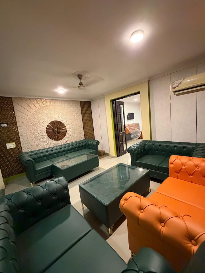 Farmhouse | Pool | Hall | With Barbeque Set-up - Sohna