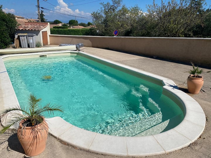 La Vigie Du Ventoux Piscine, Jardin, Cigales - Orange