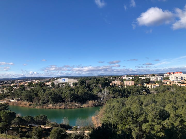 4 Chambres Avec Vue Sur Le Lac - Spacieux & Rénové - Montpellier