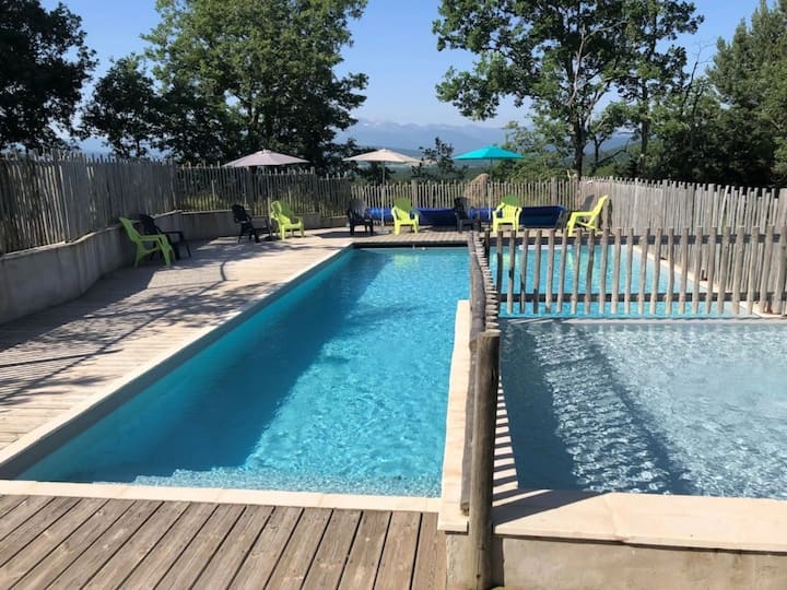 Zecamping 2* Tente 32m² Piscine - Ariege