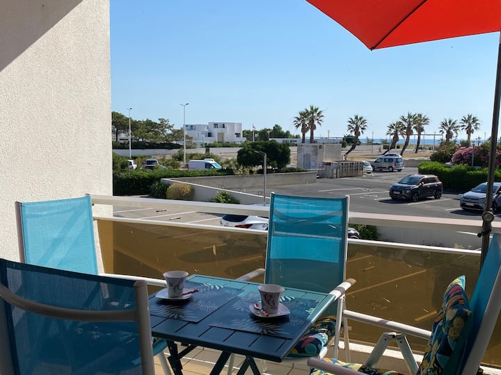 Appartement Vue Mer - 4 Pers. - La Franqui
