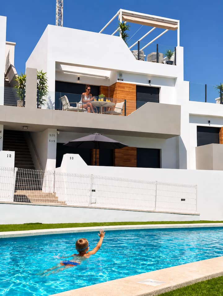 Nieuw Luxe Penthouse: Bijna Altijd Zon, Zwembad! - San Miguel de Salinas
