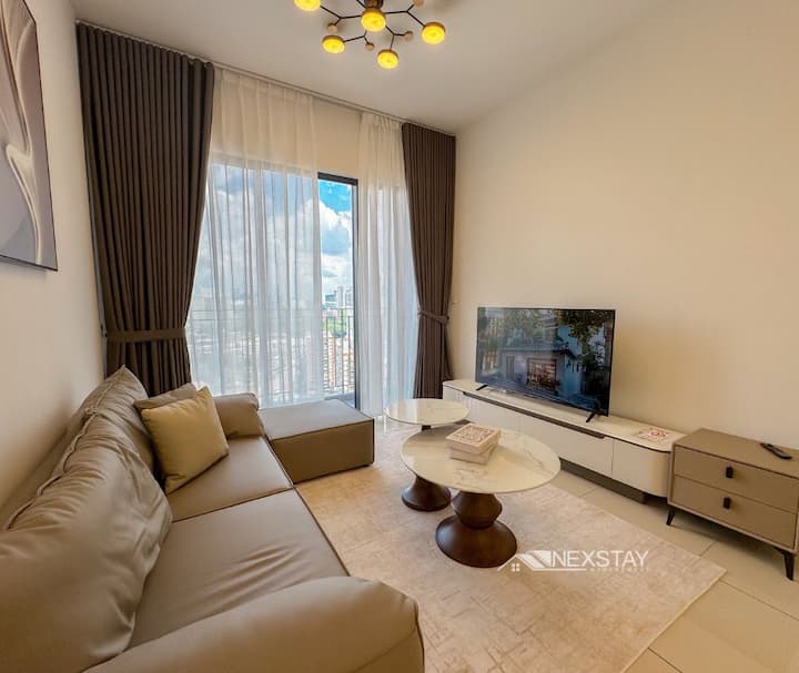 Skyline Kl 7 Pax Corner Suite Walk To Pudu Lrt - Bukit Bintang