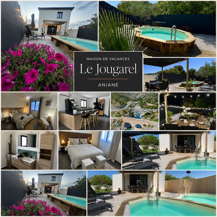 Villa Avec Piscine Clim Terrasse 6 Pers Aniane - Aniane