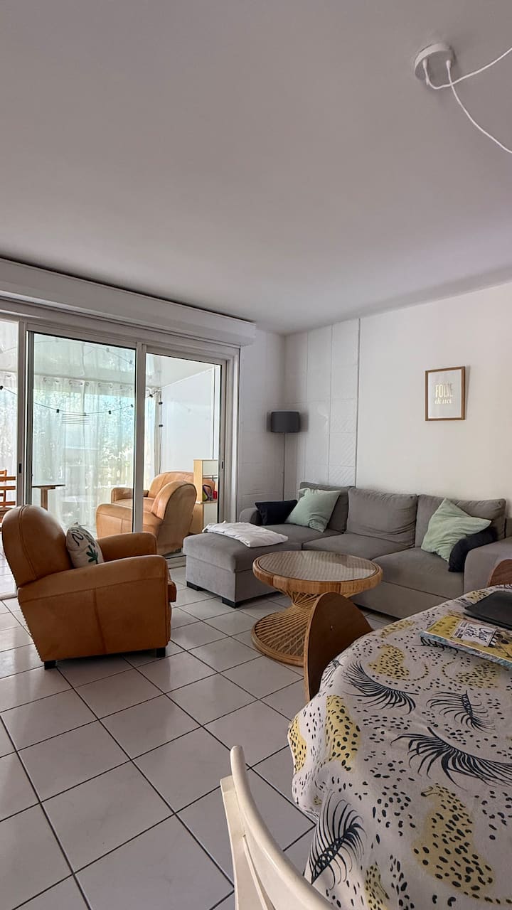 La Maison Bleue Plage Climatisée 6 Personnes - Narbonne