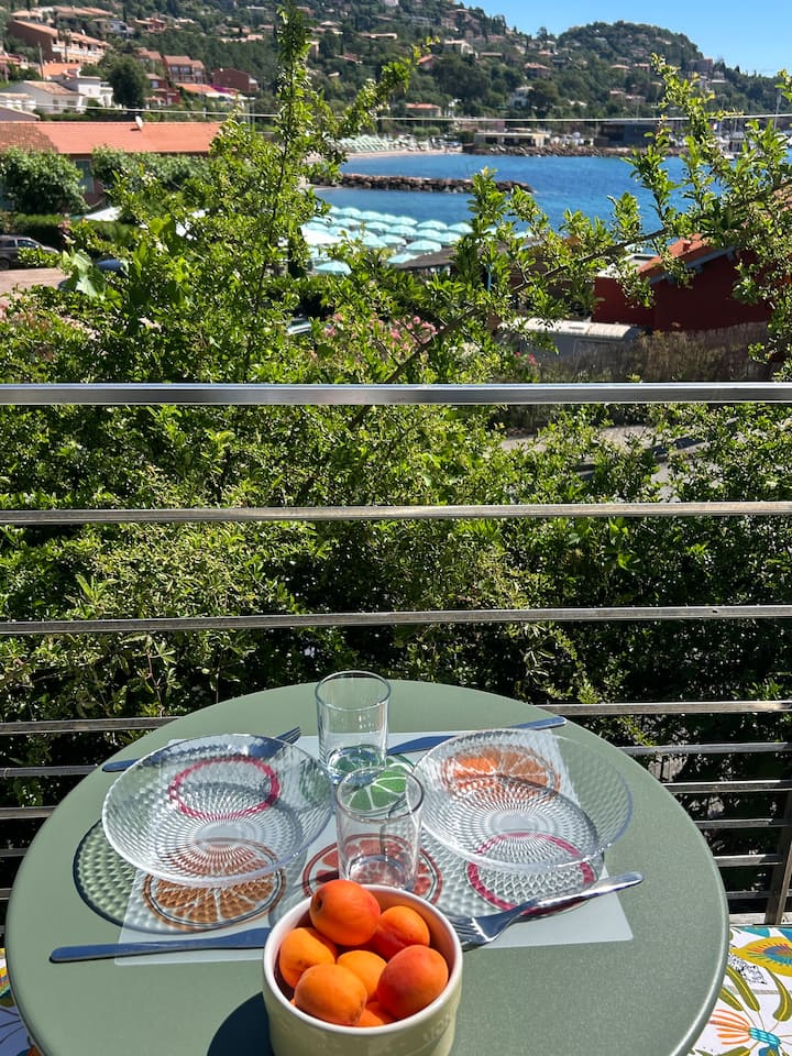 Vue Mer & Plage à 1 Min | Balcons | Parking Privé - Théoule-sur-Mer