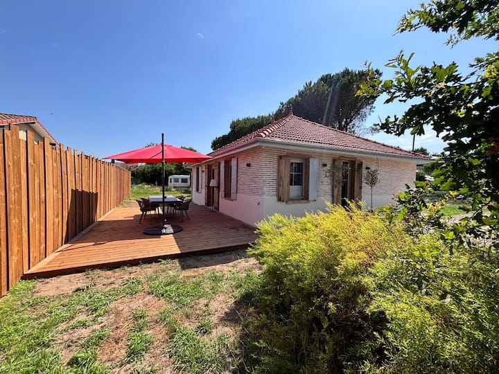 Maison Rénovée- 6 Pers-grand Jardin-à 2 Min Du Lac - Biscarrosse