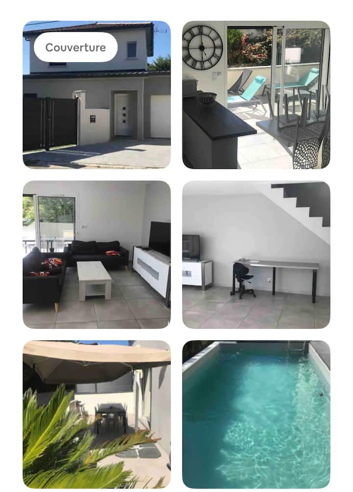 Villa Avec Piscine Privée -Climatisée Au Calme - Montélimar