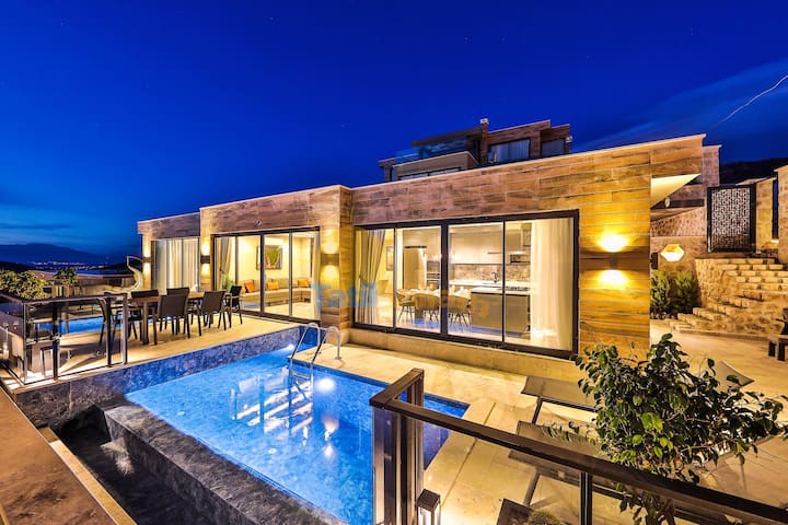 Luxury Villa Petra W/indoor Heated Pool,  Sauna - Kalkan