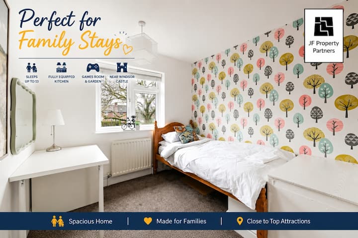 Windsor 5-bed Family Home | Sleeps 13, Near Castle - Slough
