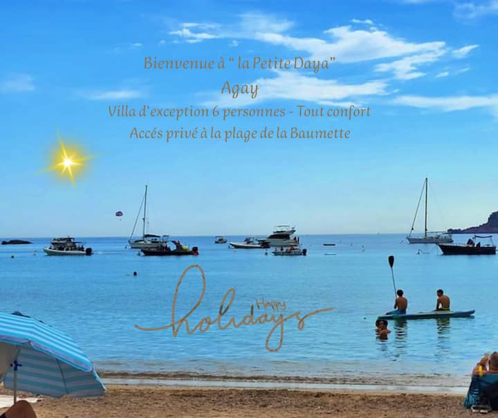 Agay "La Petite Daya"villa 6 Pers-pieds Dans L'eau - Agay