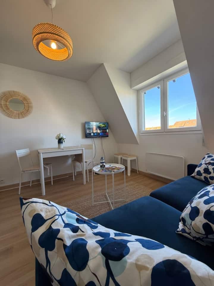 Douceur Marine : T2 Refait à Neuf, Calme & Wifi - Blonville-sur-Mer