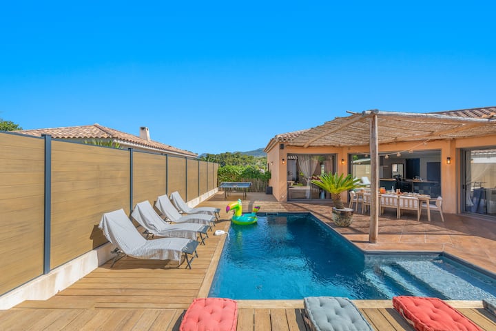 Villa Jacky Climatisée Piscine Pétanque 8 Pers - La Seyne-sur-Mer