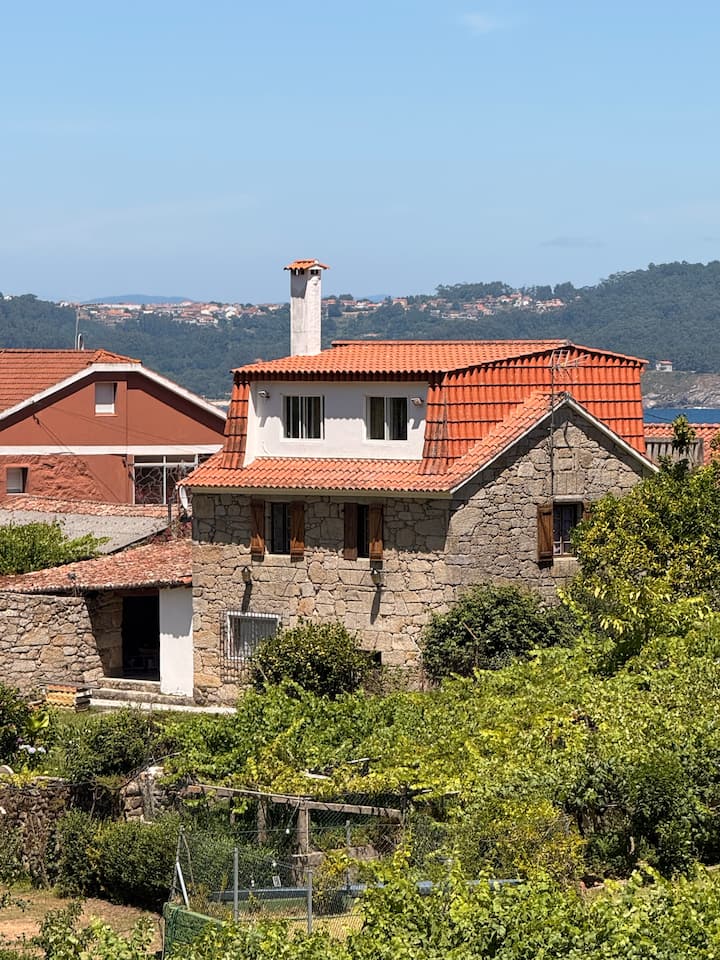 Areabrava Beach - Maison Avec Jardin Et Parking - Cangas
