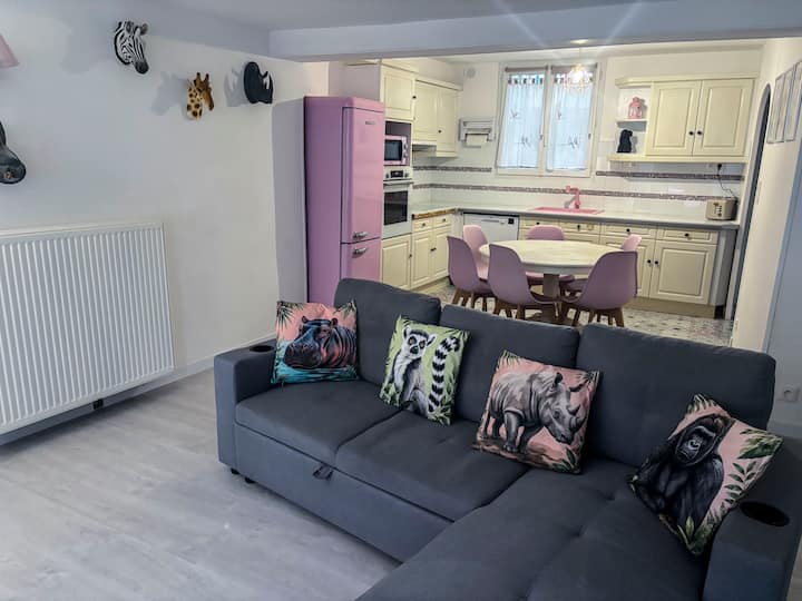 Grand Appartement Jungle Avec Cours Proche Beauval - Saint-Aignan
