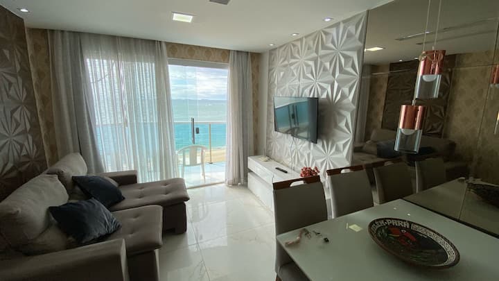 Belo 2 Quartos Frente Para O Mar Com Ar E Piscina - Vila Velha