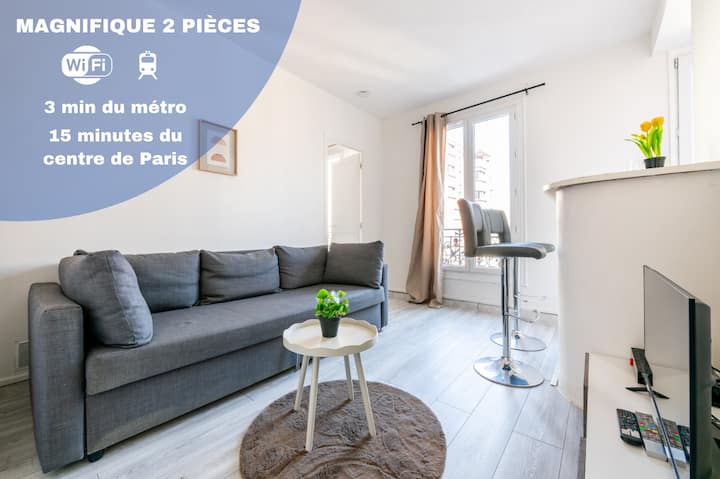 Luxueux & Moderne 2 Pièces - Pantin