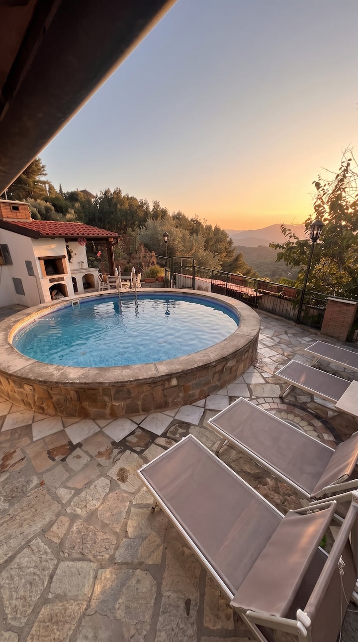 Casa Con Piscina Privata E Vista Panoramica - Bordighera