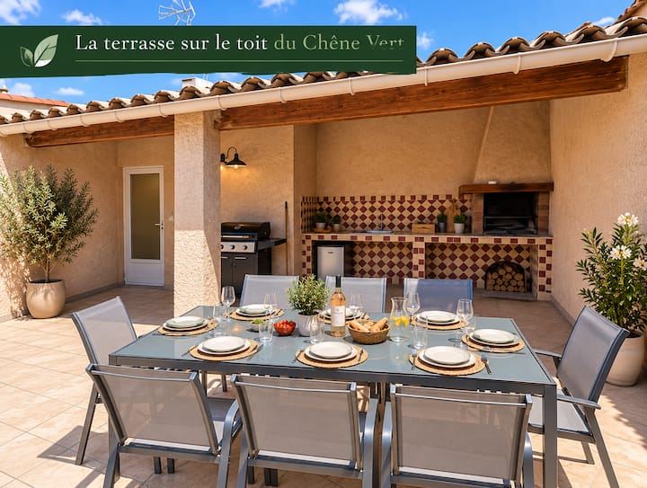 Casa Tao Chêne Vert, Roof Top, Barbecue - Moustiers-Sainte-Marie
