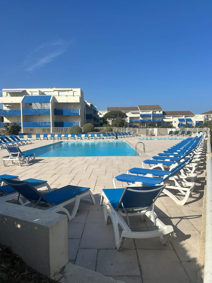 Appartement T2 Résidence Front De Mer + Piscines - Lacanau Océan