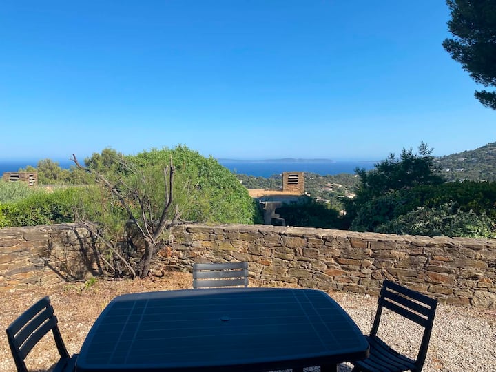 Maison 4 Pers Vue Mer Gaou Bénat Bormes - Bormes-les-Mimosas