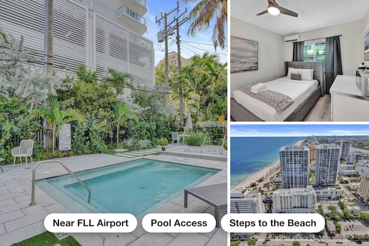 Eden Suite | Steps To Beach + Pool Deck - Fort Lauderdale, FL