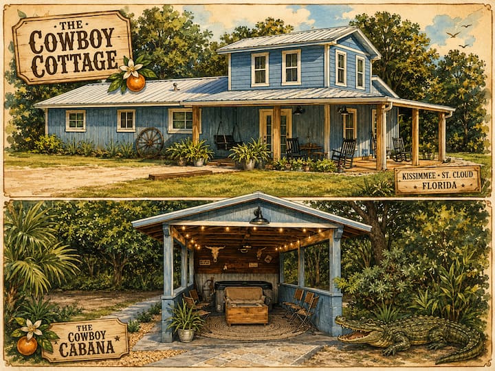 The Cowboy Cottage-kissimmee
Pool, Horses, Nature - St. Cloud, FL