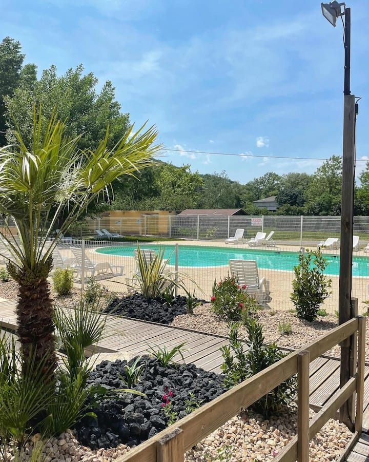 Zecamping 3* Mobil Home 21m² Piscine - Millau