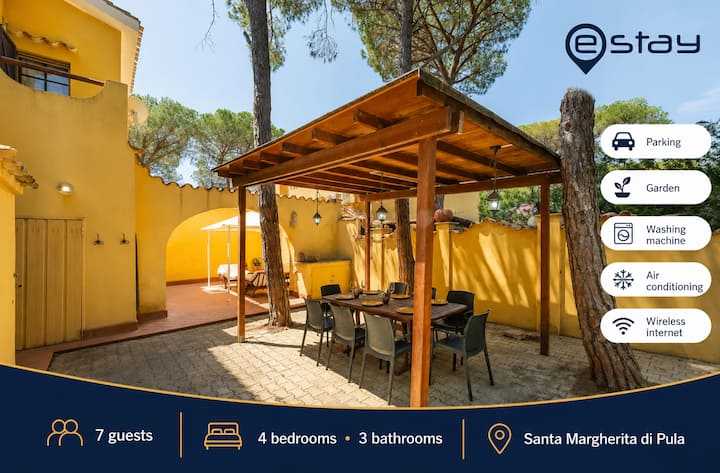 Sunny Holiday Villa - Garden, Aircon & Parking - Domus de Maria