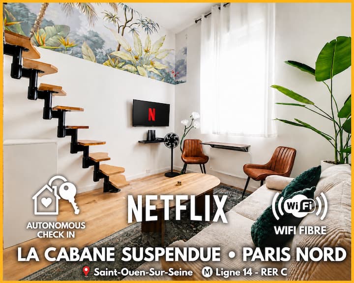 La Cabane Suspendue Métro 14 Paris Nord - Courbevoie