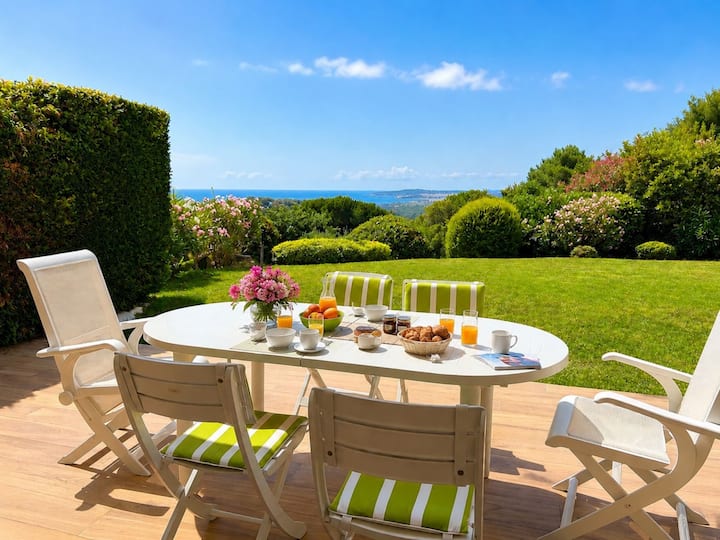 Domaine Privé - Jardin, Vue Mer, 8 Personnes - Villeneuve-Loubet