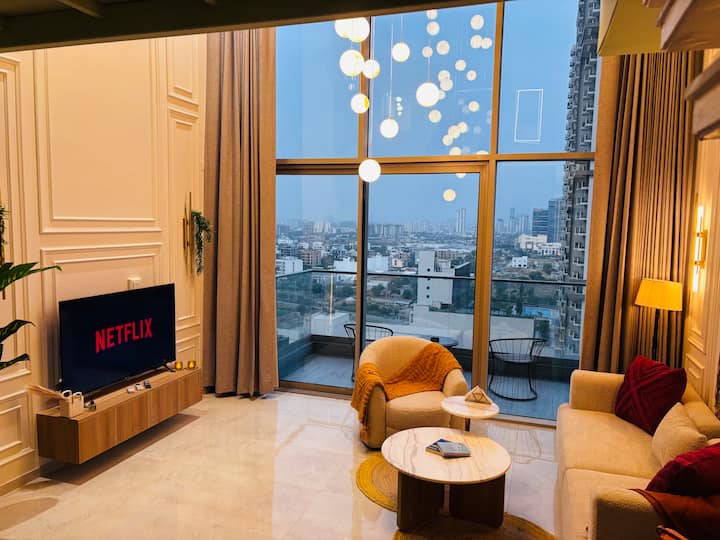 Olive & Oak - Loft Duplex | Skyline Views | Sec 74 - Gurugram