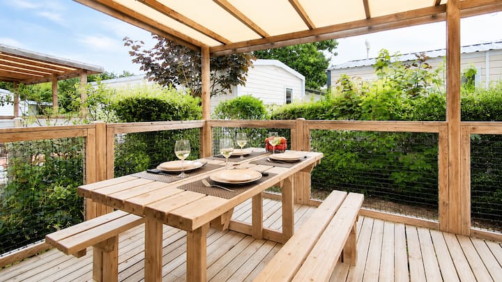 Sauge · Mobil'home Terrasse Intimiste · Mer 10 Min - Le Fenouiller