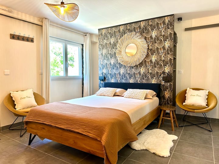 ÉLégant Studio Climatisé Avec Terrasse Privée - Céret