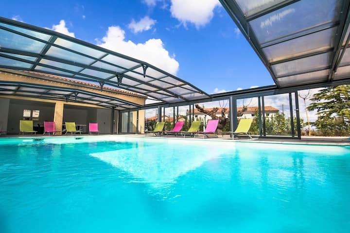 Grand Gîte 15 Pers.  Piscine  Familles & Groupes - Rhône-Alpes