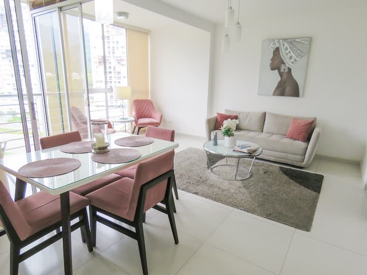 Amplio Apto Premium | 3hab, Balcon, Piscina Y Bbq - Floridablanca