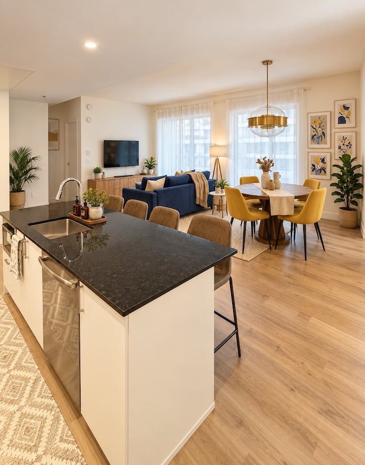 Modern 2br Retreat | Balcony + Parking - Montreal